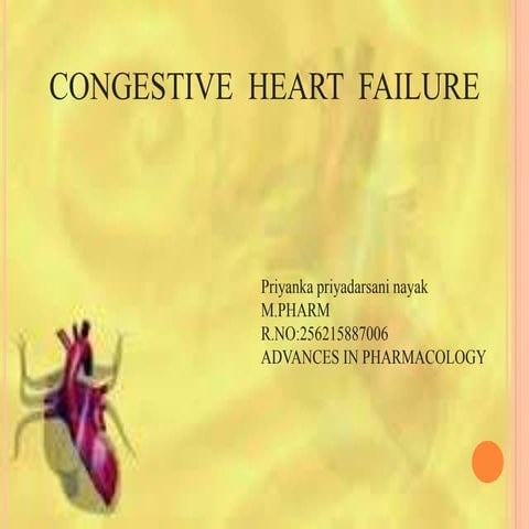 Congestive heart failure. PPT presentation | PPTX