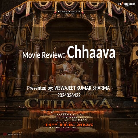 CHAVVA Movie Review ppt to be needed by any student bollywood film ...