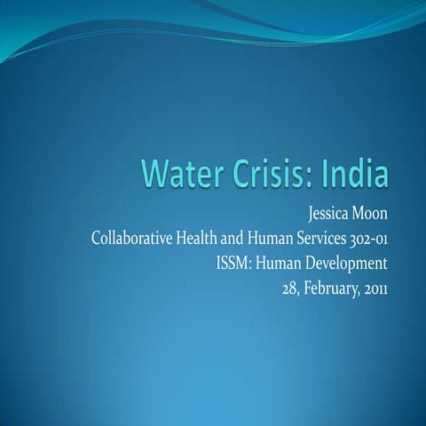 WATER CRISIS | PPTX