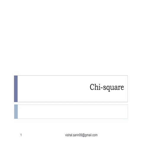 Chi square | PPT