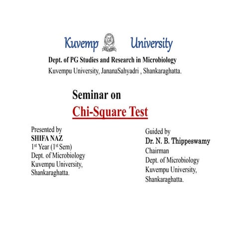 Chi square test | PPTX