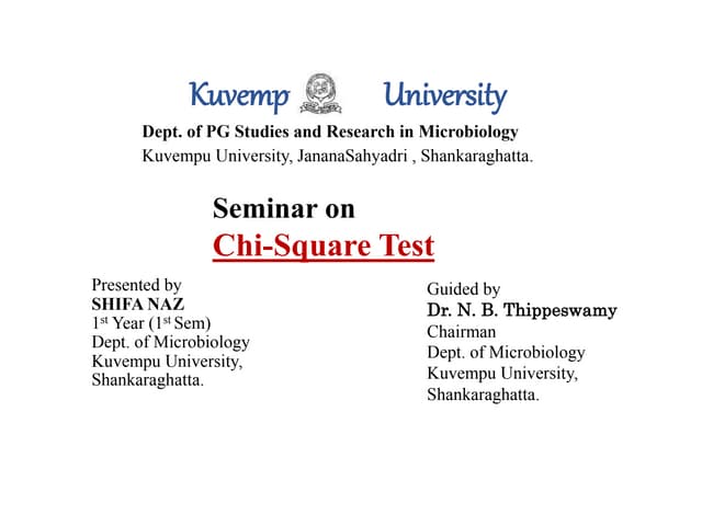 Chi square test | PPTX