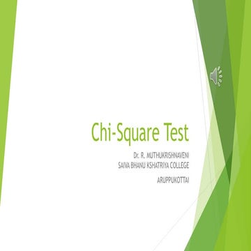 Chi square test | PPTX