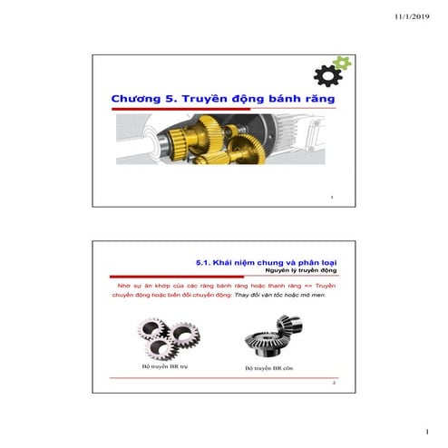 6 tính toán thiết kế bộ truyền bánh răng trụ | PDF