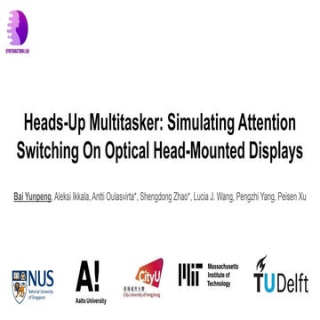 Task Switching and Visual Discrimination in Pedestrian Mobile ...