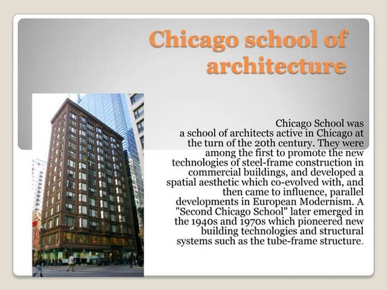 Chicago School of Architecture | PPT
