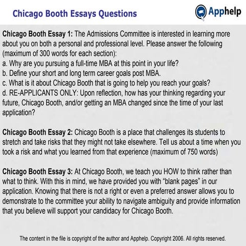Chicago booth | PPT