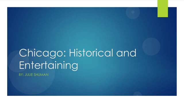 Chicago ppt | PDF