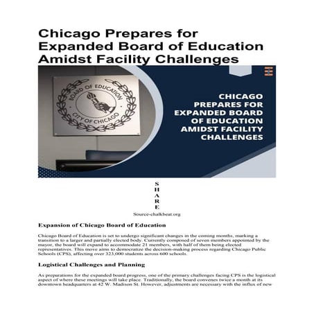 Chicago Prepares for Expanded Board of Education Amidst Facility ...