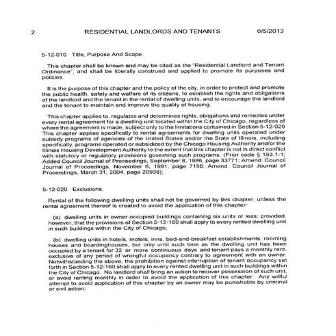 Chicago RLTO Page 2 | PDF