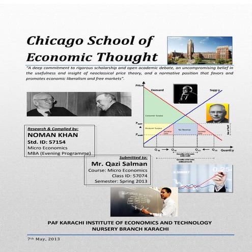 Chicago school of economic thought, Key Econimist of chicago School of ...