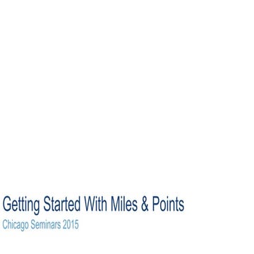 Getting Started With Miles & Points | PPTX