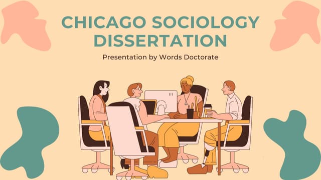 Chicago Sociology Dissertation Ppt Pptx Postgraduate Education College Education