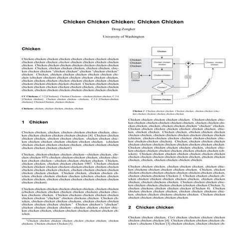 Chicken Chicken Chicken | PDF