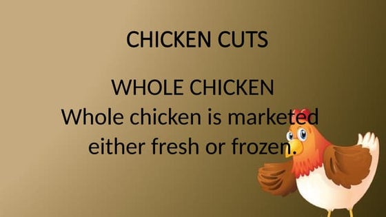 Different Cuts of Poultry | PPTX | Barbecues and Grilling | Food & Drink