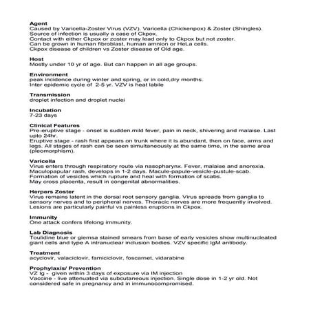 Chicken pox | RTF | Infectious Diseases | Diseases and Conditions