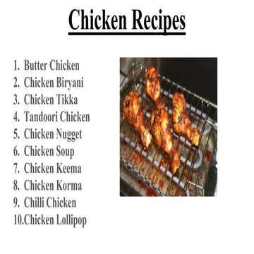 Chicken recipes | PPTX
