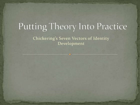 Arthur Chickering\'s Seven Vectors | PPT