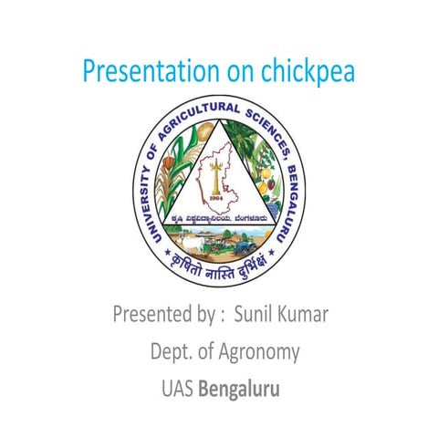 presentation on chickpea | PPTX
