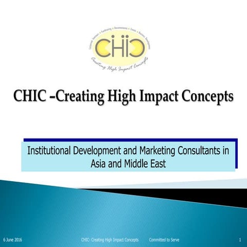 CHIC-Creating High Impact Concepts - Profile | PDF