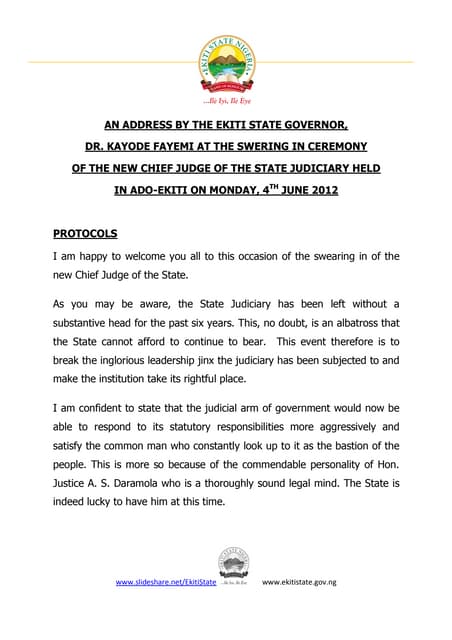 Informative Letter to Judges | PDF