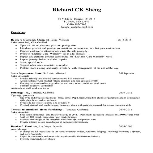 Jinghong Chen Resume | PDF