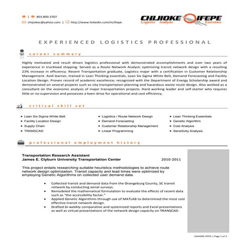 Rob's Resume updated | DOC