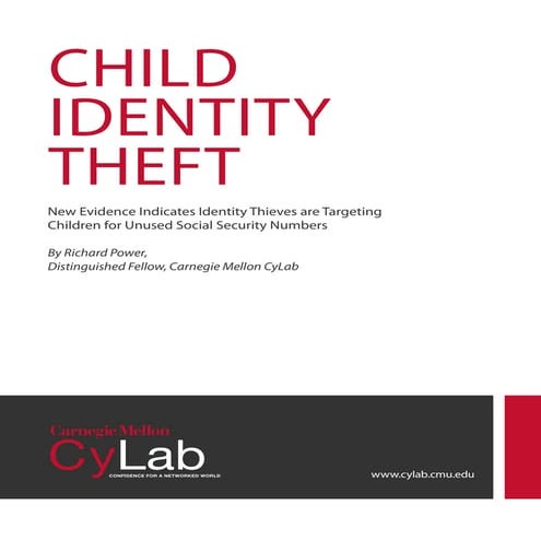 Child Identity Theft | PDF