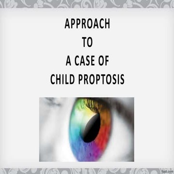 Child Proptosis | PPTX