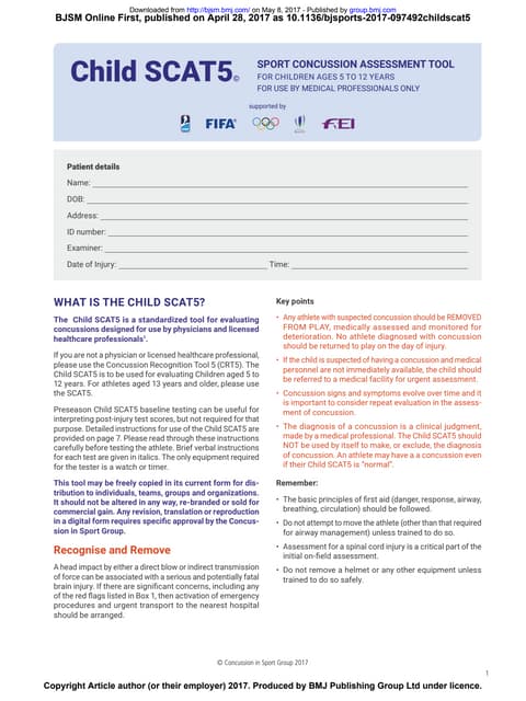 Community Concussion Presentation | PPT