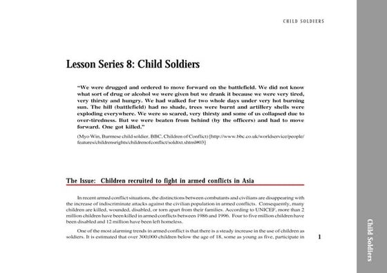 Child soldiers overview | PPT