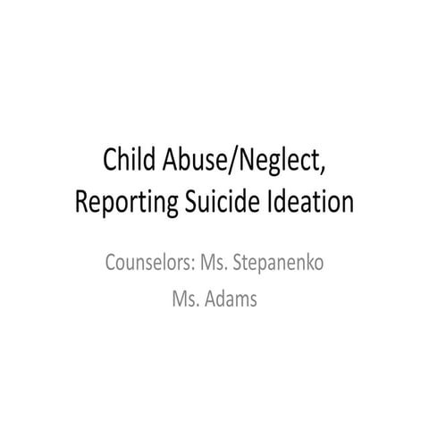 Child Abuse | PPT