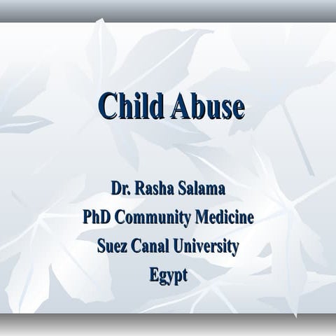 Child abuse | PPT
