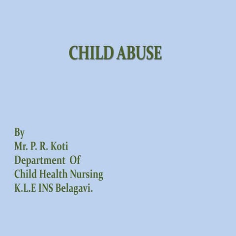 Childabuse | PPT