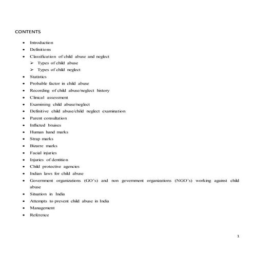 child abuse and neglect | PPTX