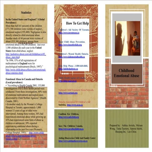 Child abuse brochure | DOCX