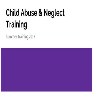 Child Abuse & Neglect | PPT