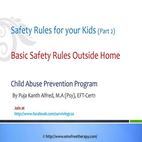 Child abuse prevention program part2 | PPTX