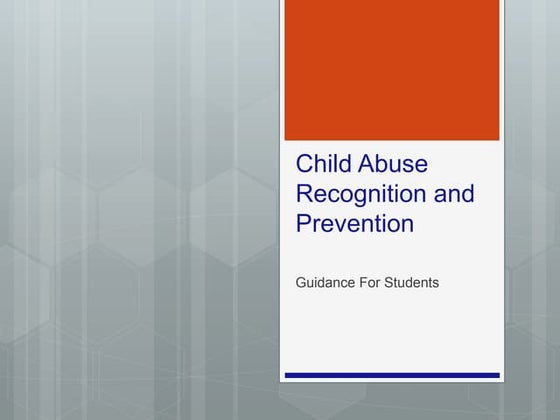 Child abuse symptoms, indicators and impact | PPT