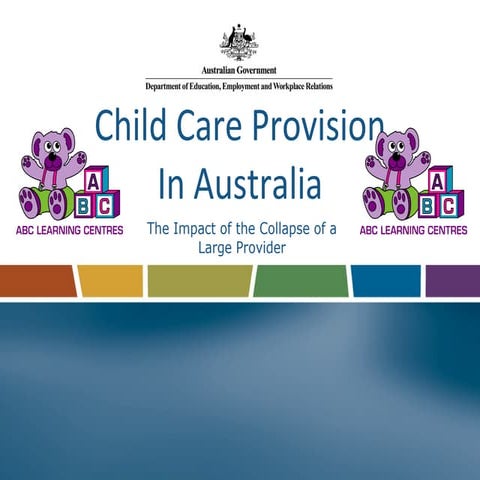 Child Care Provision in Australia The Impact of Collapse of a Large ...