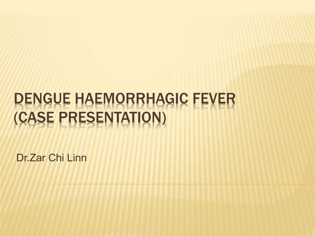 Case study- Dengue Fver | DOC