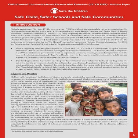 Child centered community based disaster risk reduction | PDF