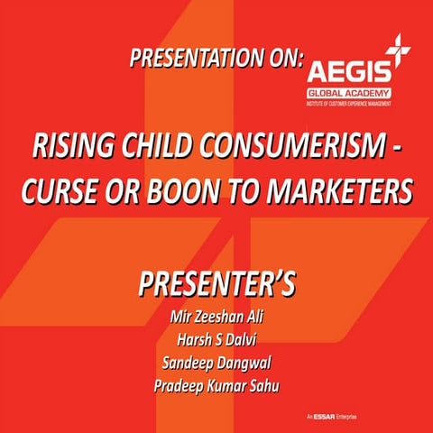 Child Consumerism | PPT