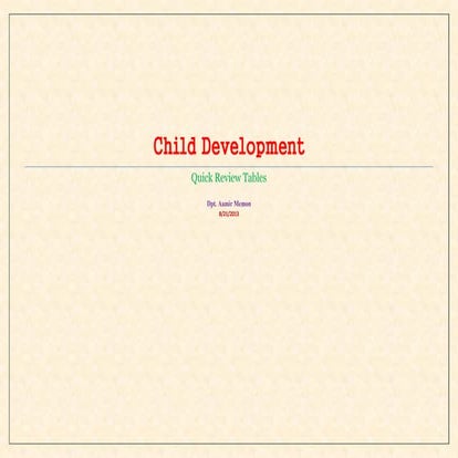 Child development | PDF