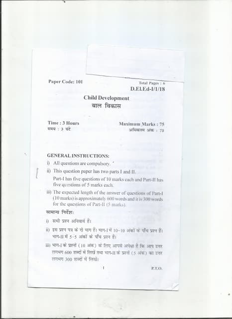 CTET notes (CONCEPT OF DEVELOPMENT AND ITS RELATIONSHIP WITH LEARNING ...