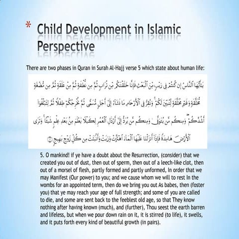 Child development in islamic perspective | PPTX