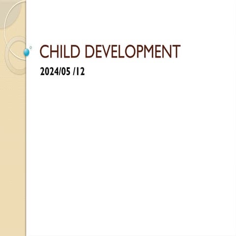 Early childhood and primary education in early years | PPTX