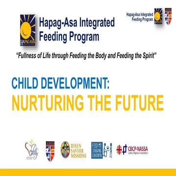 Child Development Presentation On Nurturing The Future Pptx