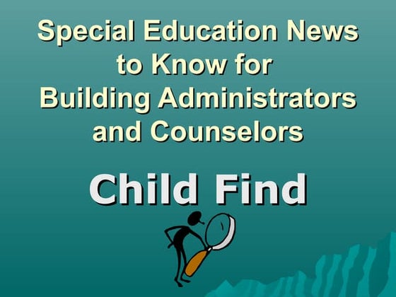 Special needs education powerpoint educ100 | PDF | Special Needs Kids ...