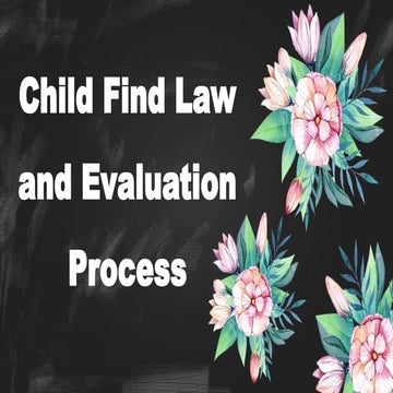 Child Find Law PPT_pptx.pptx,first semester | PPTX
